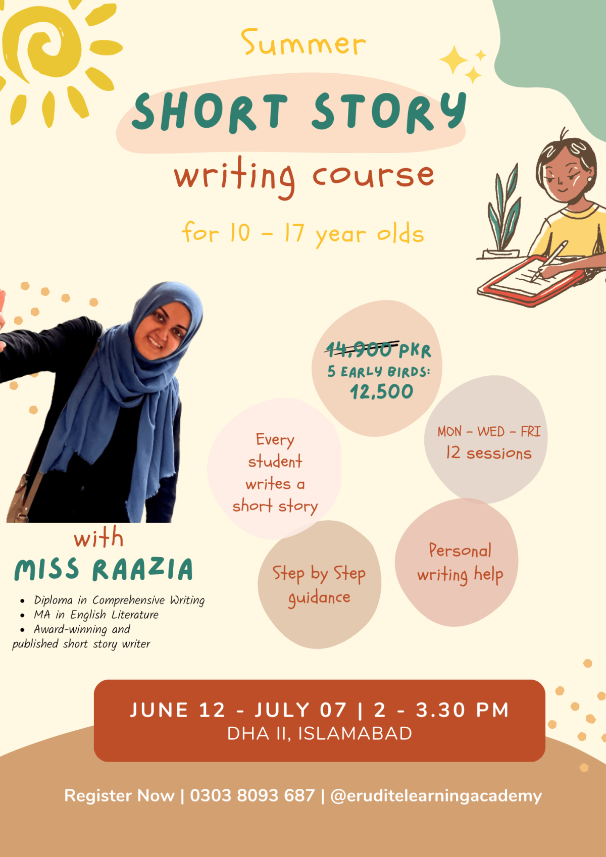 Short story writing course for kids in Pakistan – Raazia Sajid